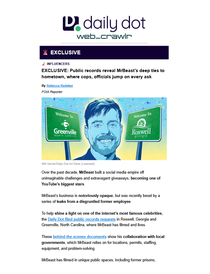 Newsletter Examples – Andrew Wyrich