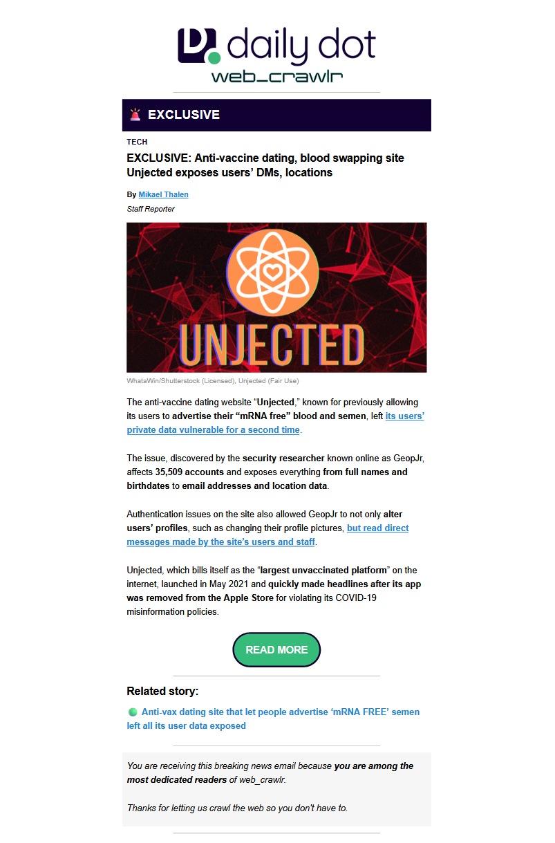 Newsletter Examples – Andrew Wyrich
