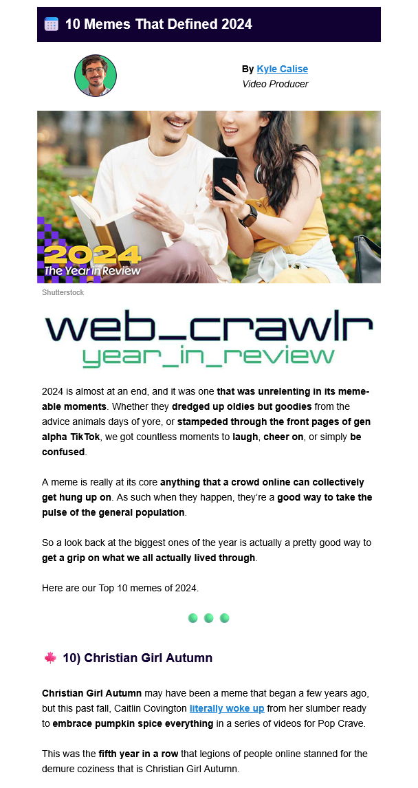 Newsletter Examples – Andrew Wyrich